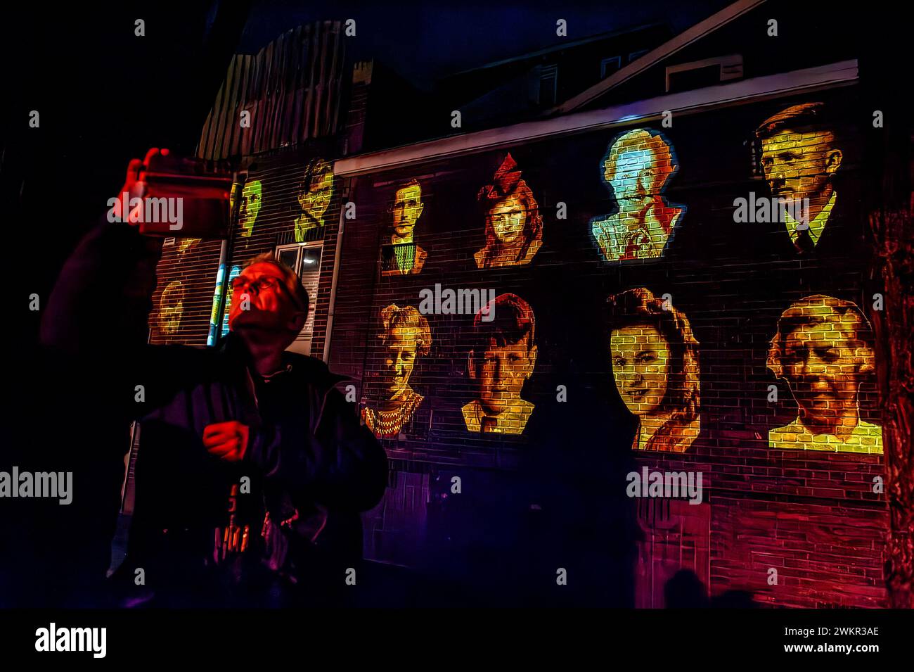 Projections on faces hi-res stock photography and images - Alamy
