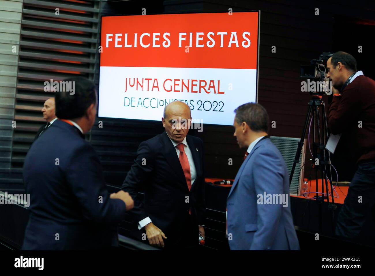 Seville, 12/29/2022. Sevilla FC shareholders meeting. Participation of ...