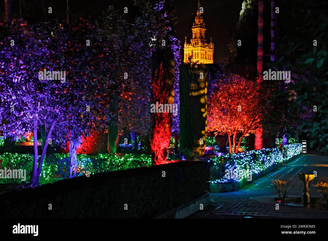 Seville, 02/14/2024. Inauguration of Nature Encendida in the Real ...