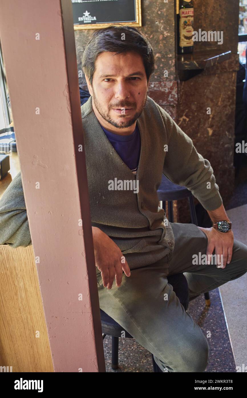 Madrid, 11/22/2023. Madrid Commercial Coffee. Posed portraits of the Peruvian journalist and ...