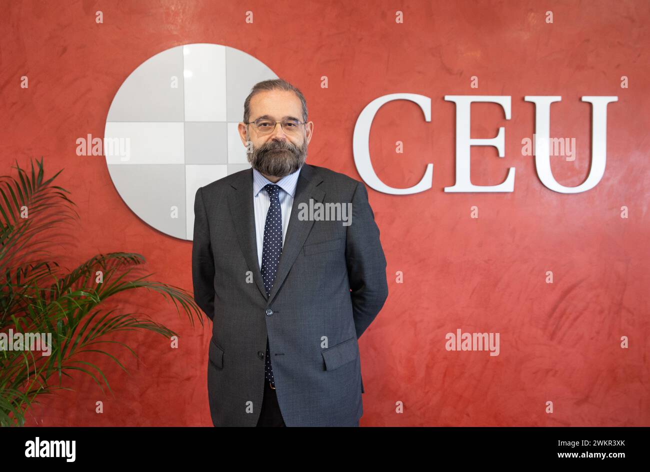 Seville, 02/15/2024. Alfonso Bullón de Mendoza, president of the Ceu ...