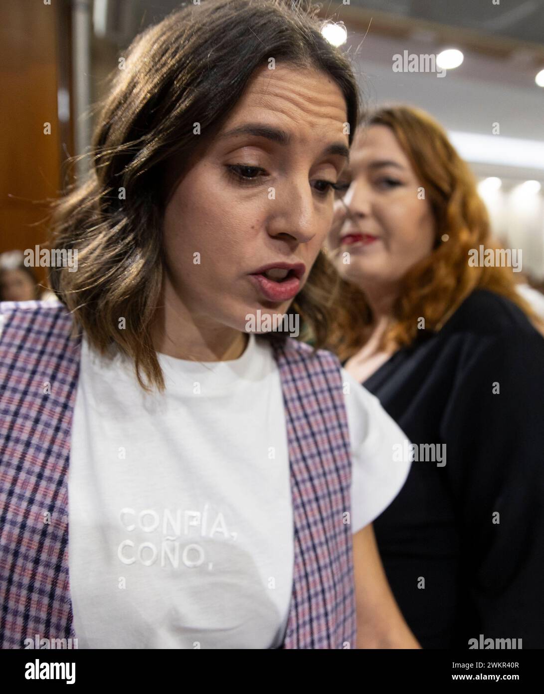 Madrid, 11/21/2023. Irene Montero ( Podemos ) hands over the portfolio ...