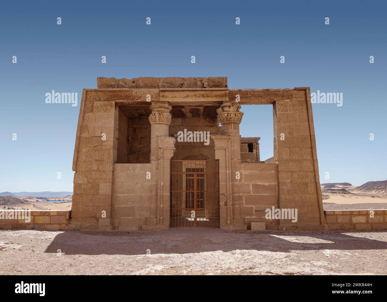 The Temple of Dakka reconstructed at New Sebua. Lake Nasser, Egypt ...
