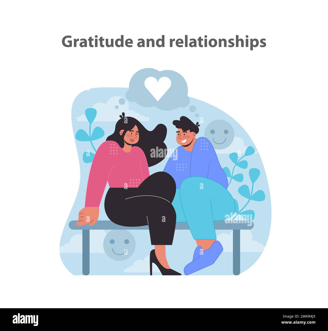 Gratitude in companionship set. A visual narrative of affection and ...
