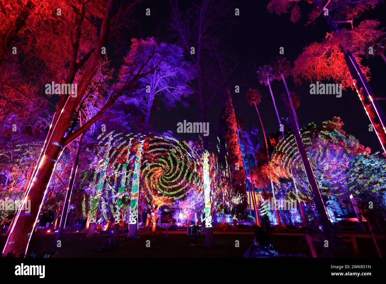 Seville, 02/14/2024. Inauguration of Nature Encendida in the Real ...