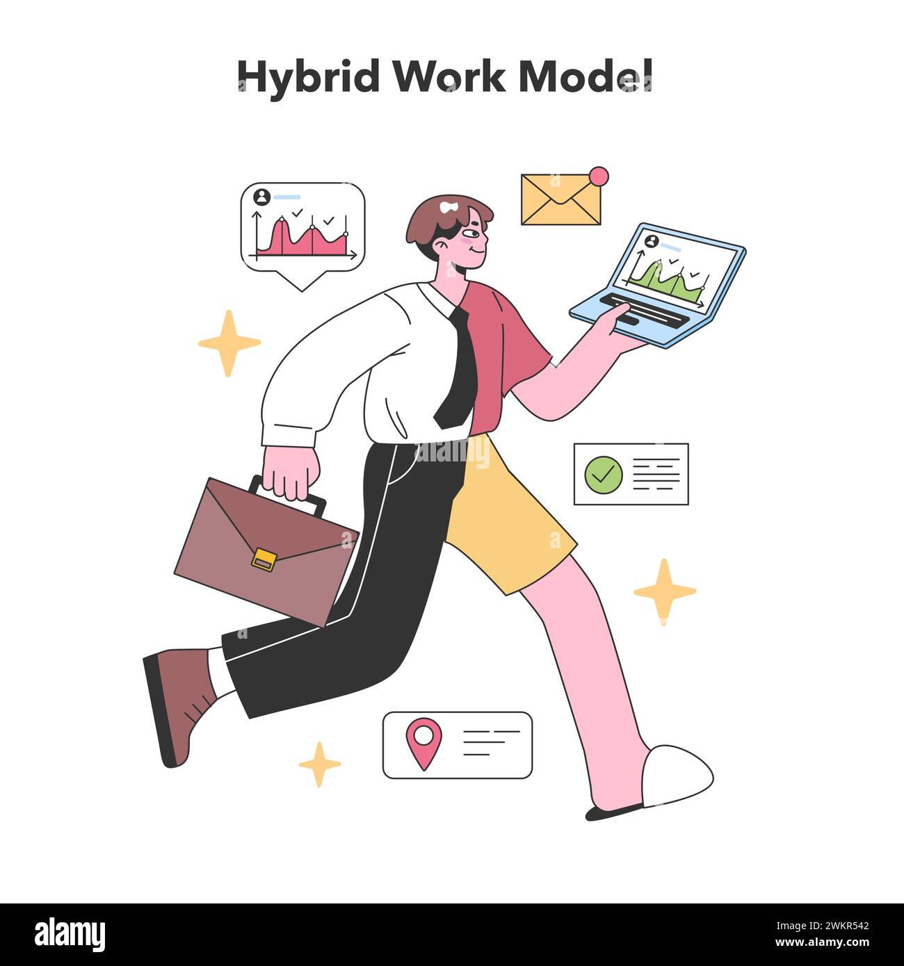 Hybrid work model hi-res stock photography and images - Alamy