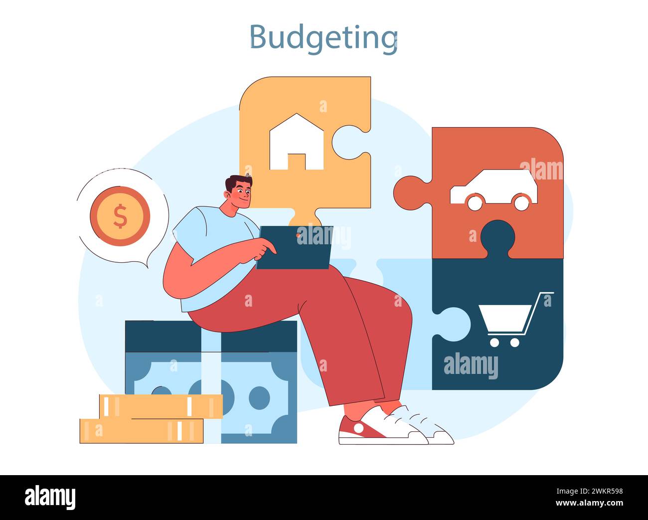 Financial planning. Mastering budgeting for financial stability, blending household needs and ...