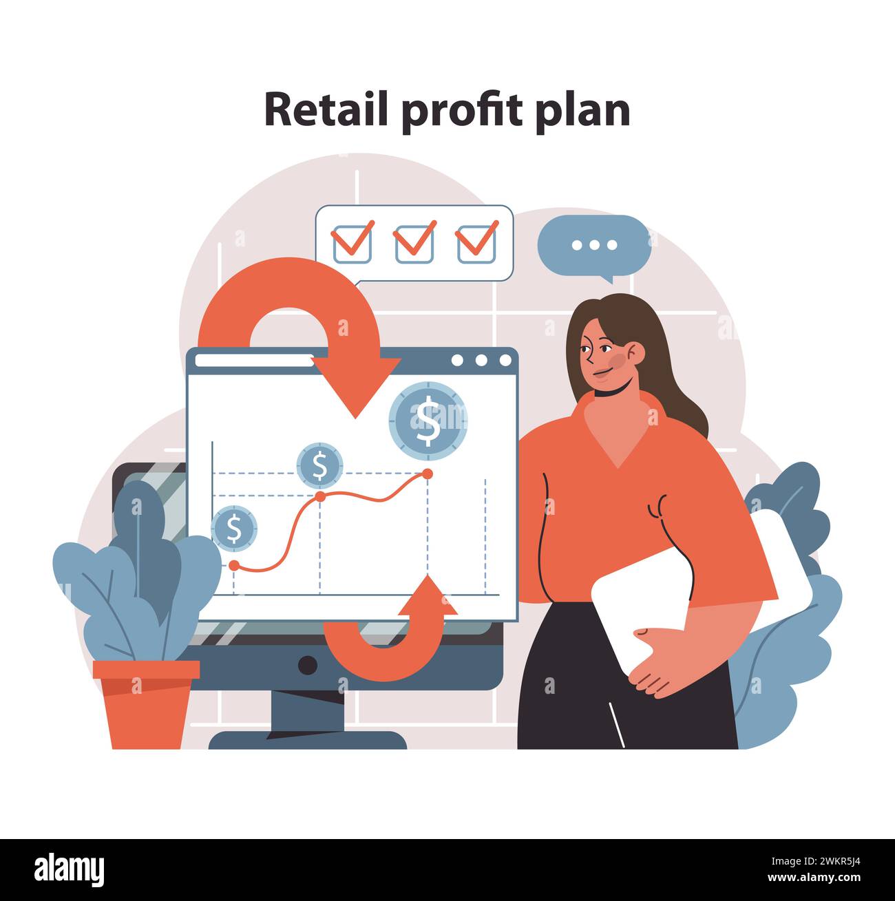 Comprehensive financial plan Stock Vector Images - Alamy