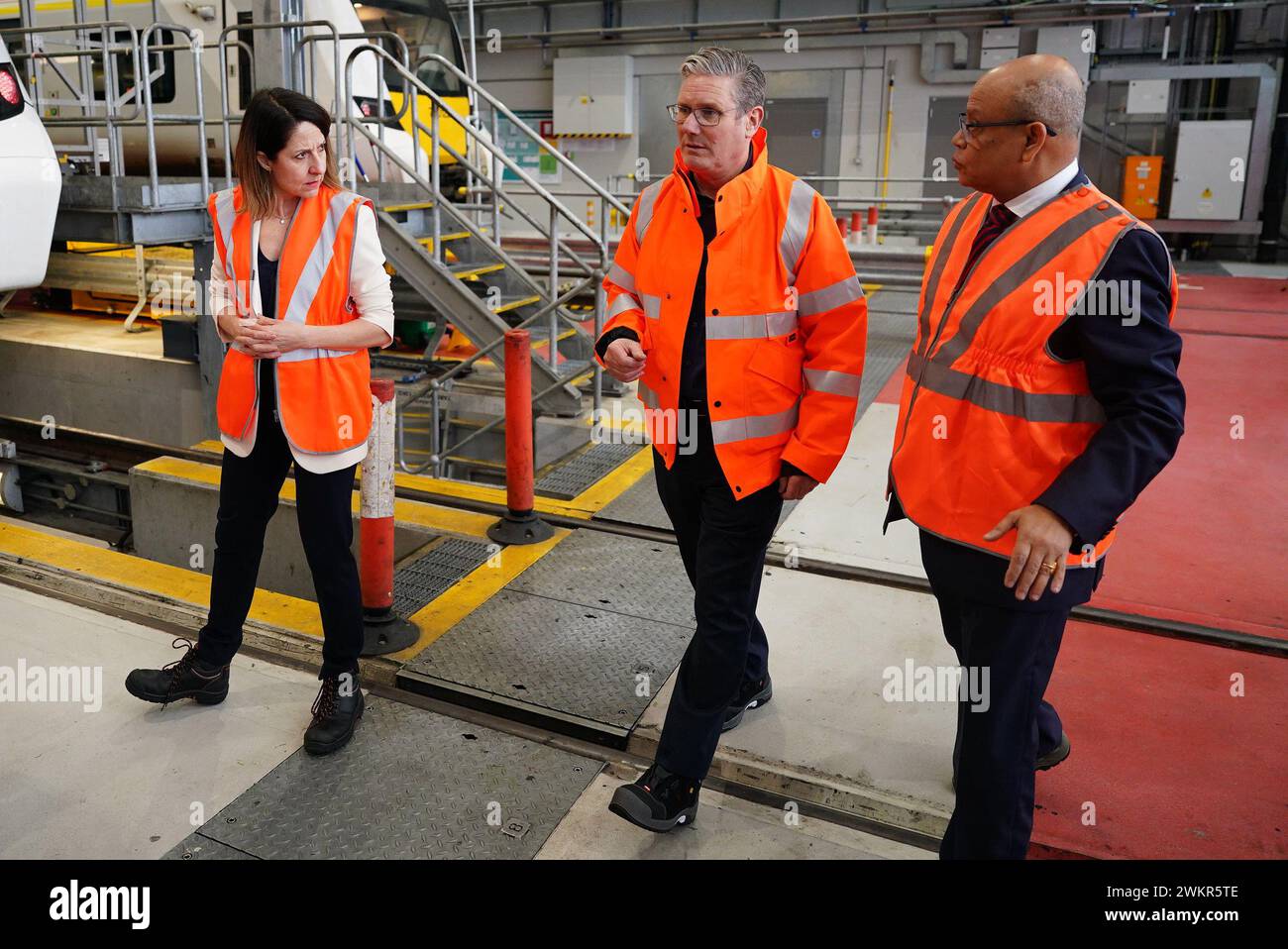 Shadow work and pensions secretary Liz Kendall and Labour leader Sir ...
