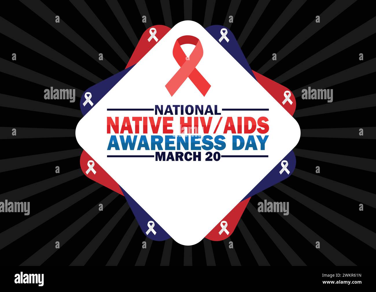 National Native HIV AIDS Awareness Day Wallpaper with typography ...
