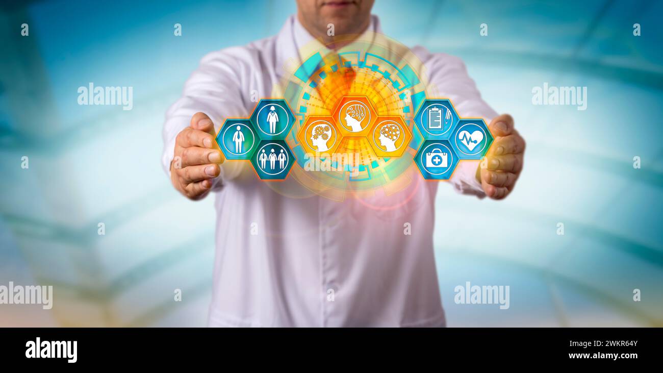 Unrecognizable healthcare provider integrating patient data with smart ... Unrecognizable healthcare provider integrating patient data with smart ...