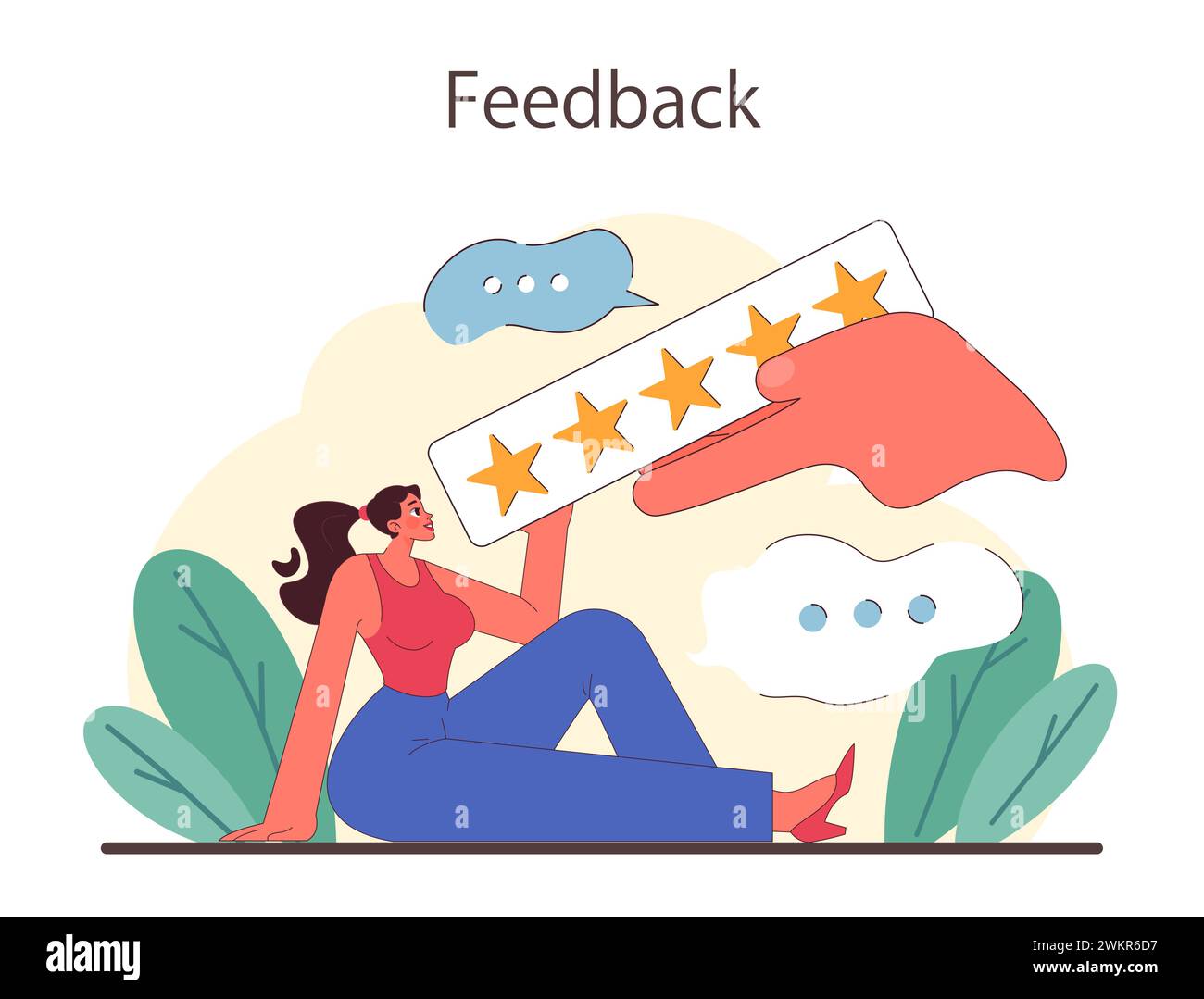 Active listening skill. Attentive business character or employee soft ...