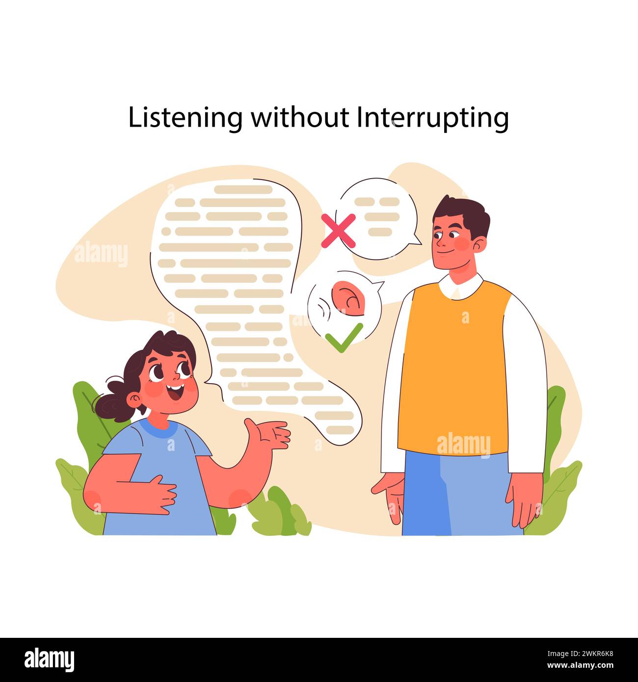 Emotion without words Stock Vector Images - Alamy