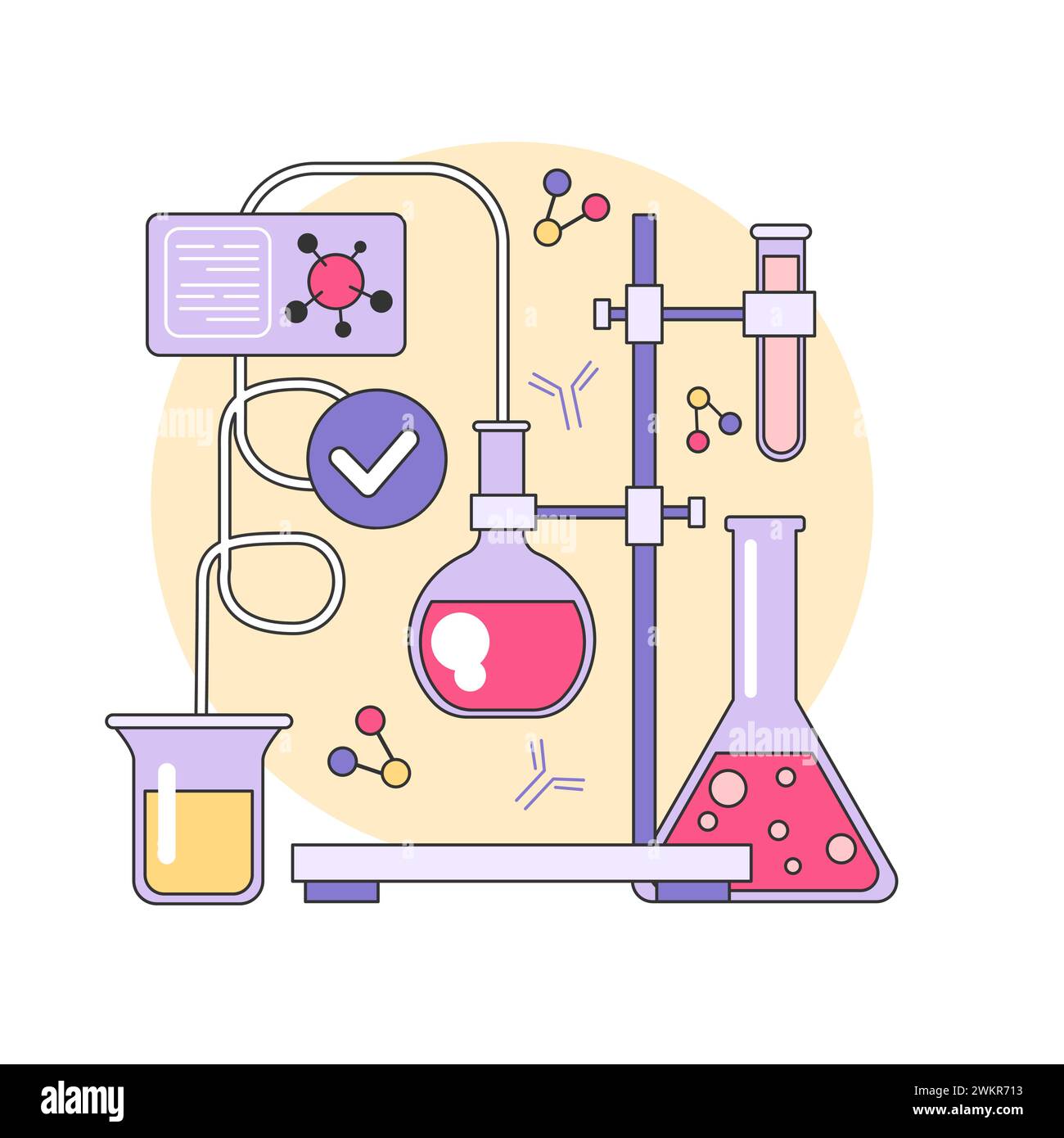 Medical research. Biotechnology, medicine and pharmacology development. Innovative technologies ...