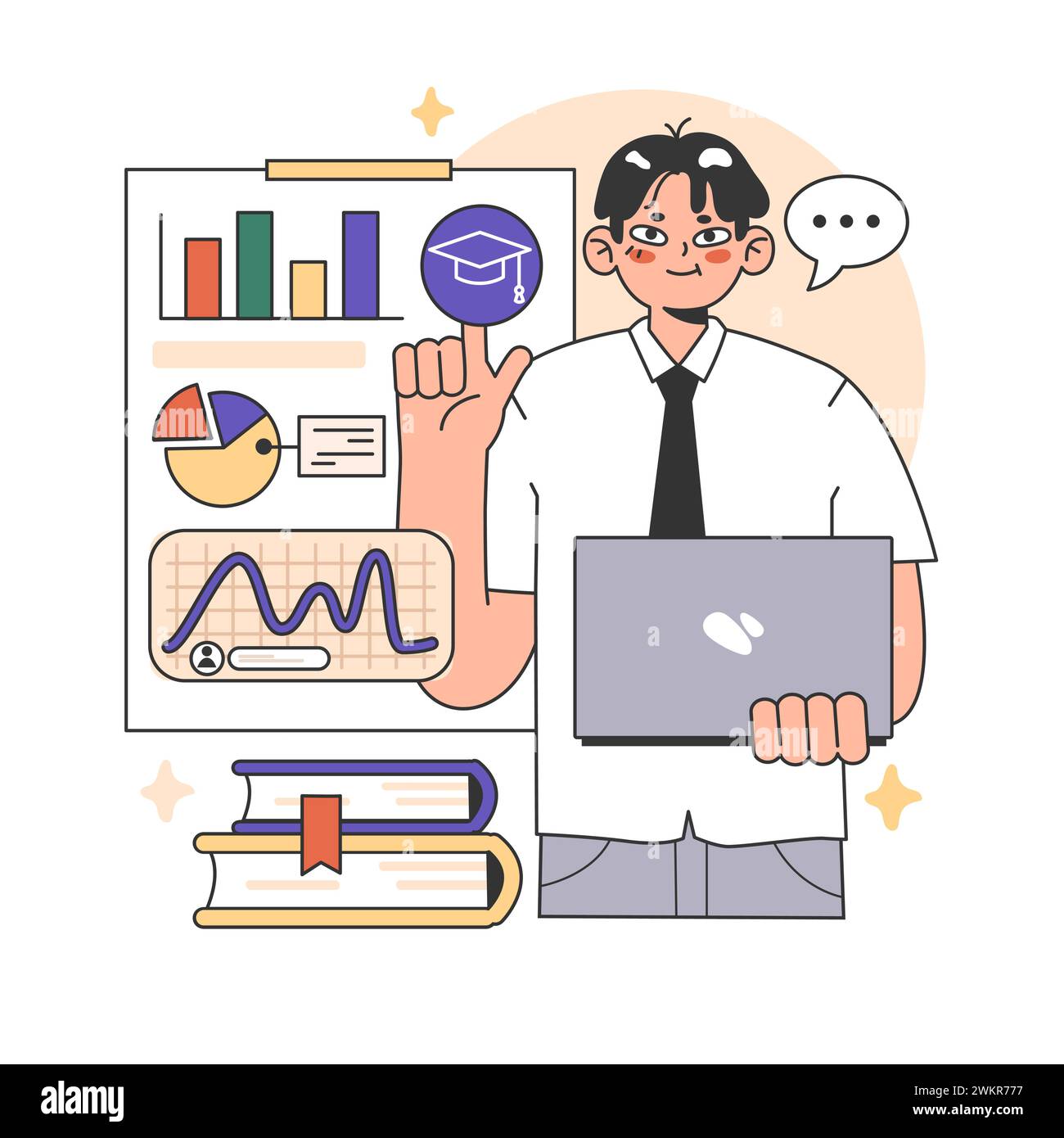 Training workshop. Interactive training process. Professional ...