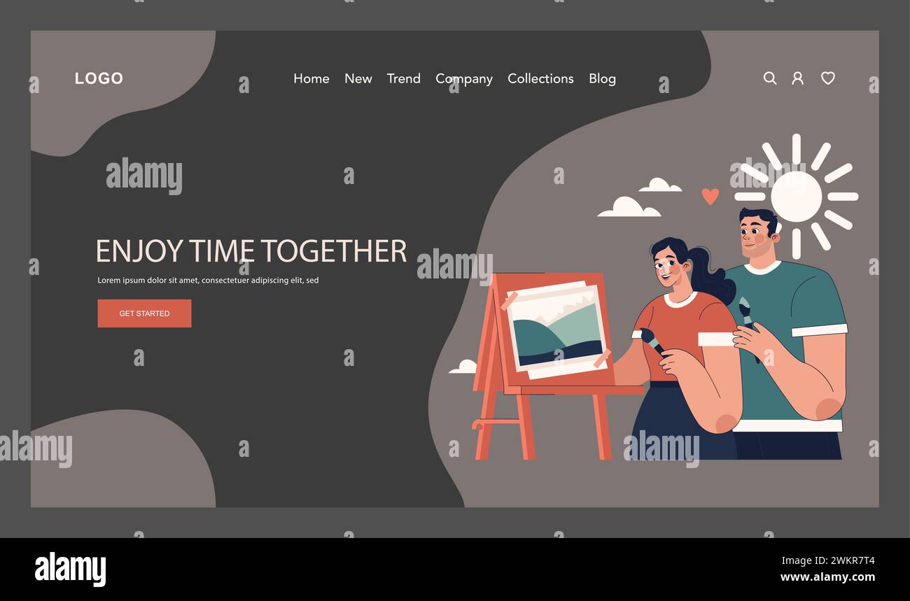 Couple being together Stock Vector Images - Alamy