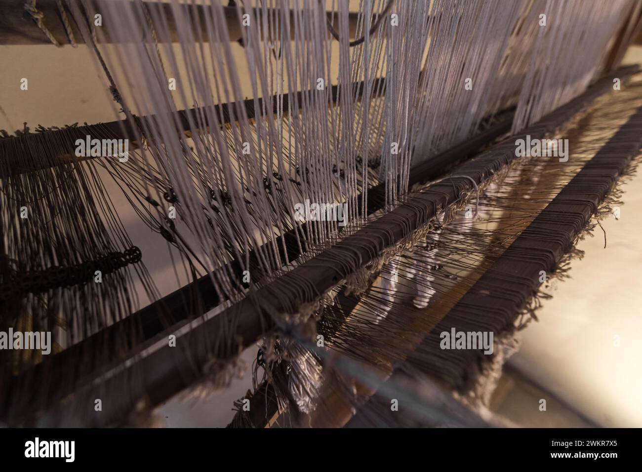 An old vintage knitting machine for wool Stock Photo - Alamy