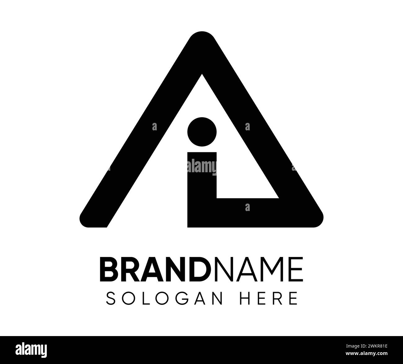 Logo monogram design ai Cut Out Stock Images & Pictures - Alamy