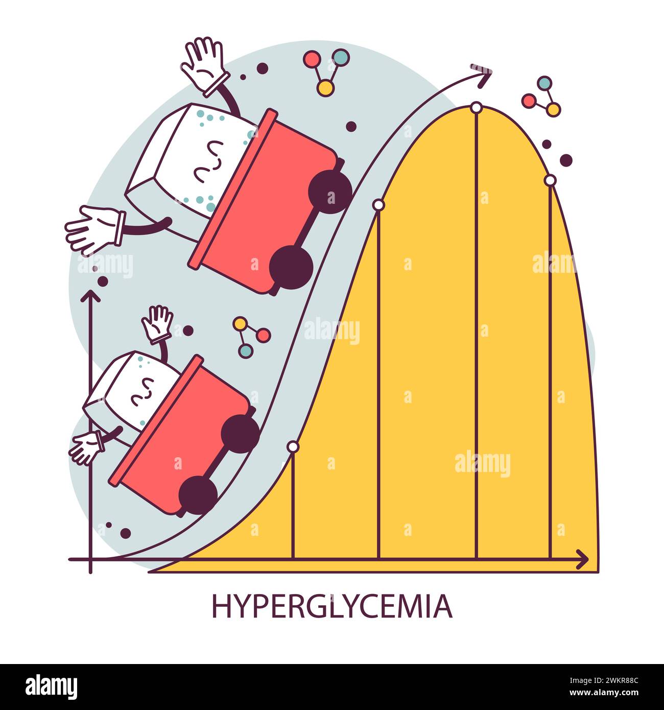 Endocrine disease diabetes mellitus treatment Stock Vector Images - Alamy