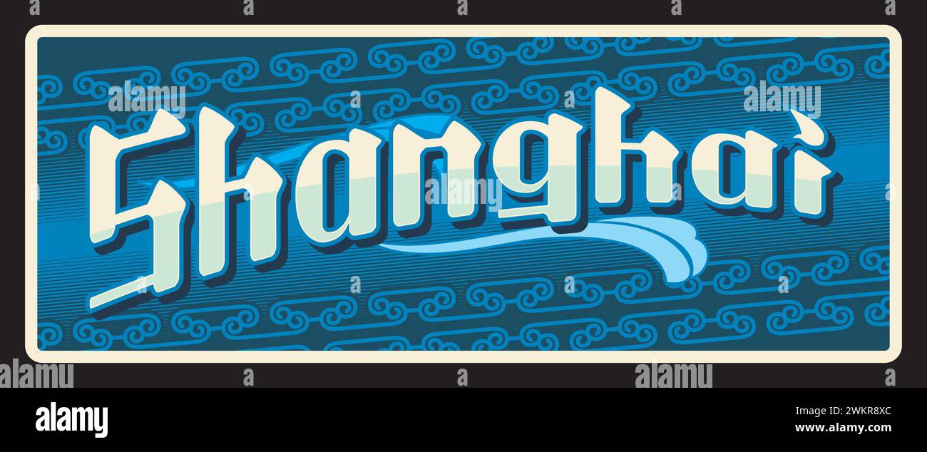 Vintage shanghai illustration Stock Vector Images - Alamy