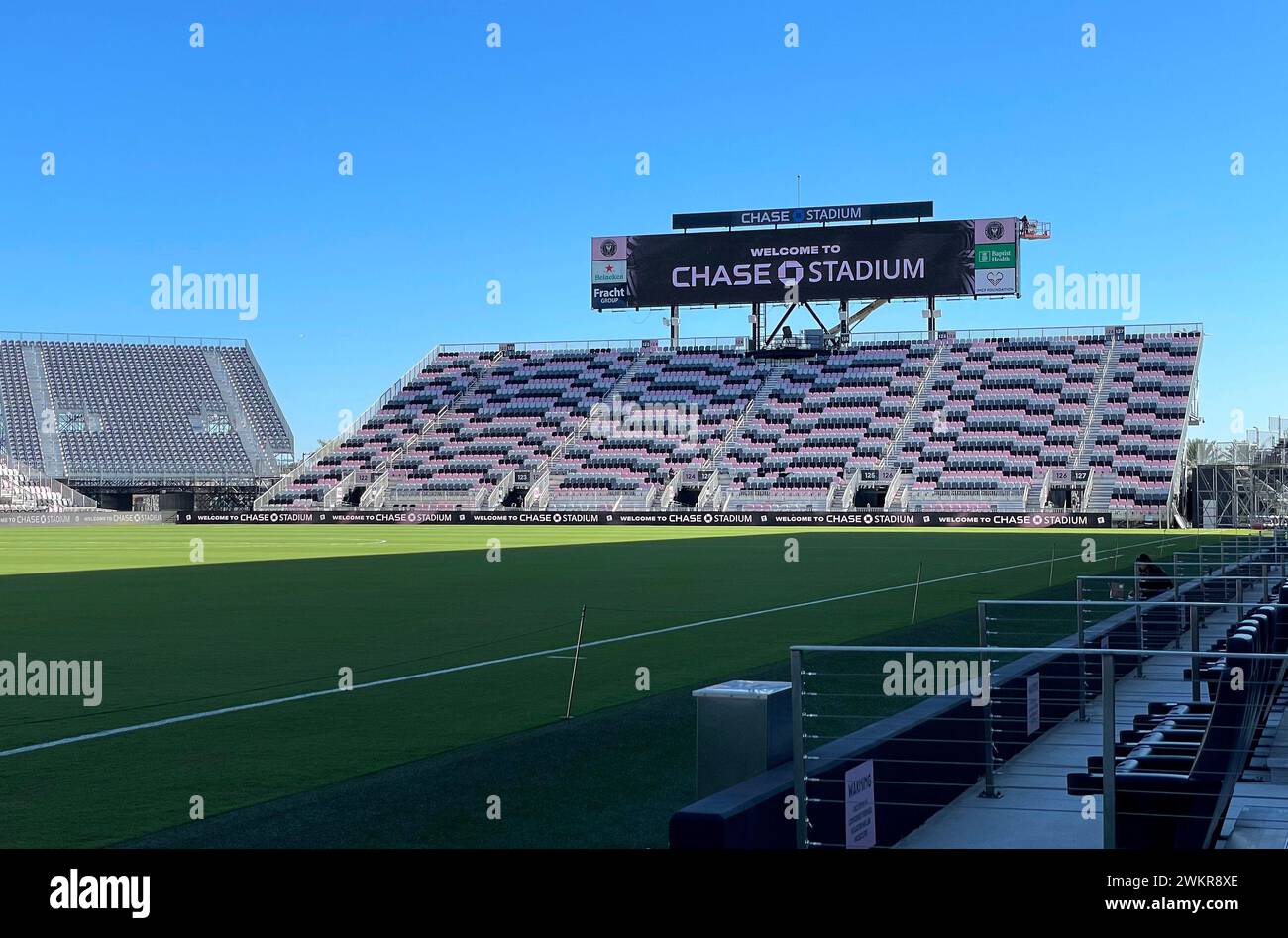 A general view of the Chase Stadium, home of Inter Miami, in Fort Lauderdale, Florida. Picture ...
