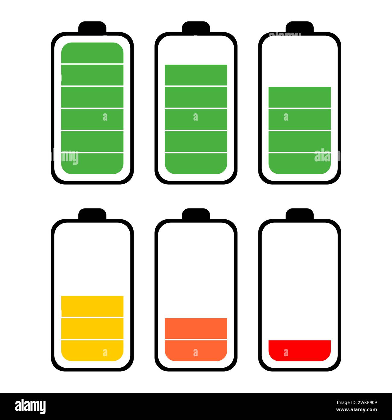 Battery icon set. Battery charge indicator icons. Phone charge level ... Battery icon set. Battery charge indicator icons. Phone charge level ...