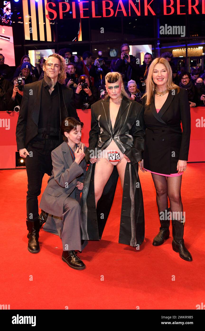 Philipp Fussenegger, Judy Landkammer, Peaches und Cordula Kablitz-Post bei der Premiere des ...