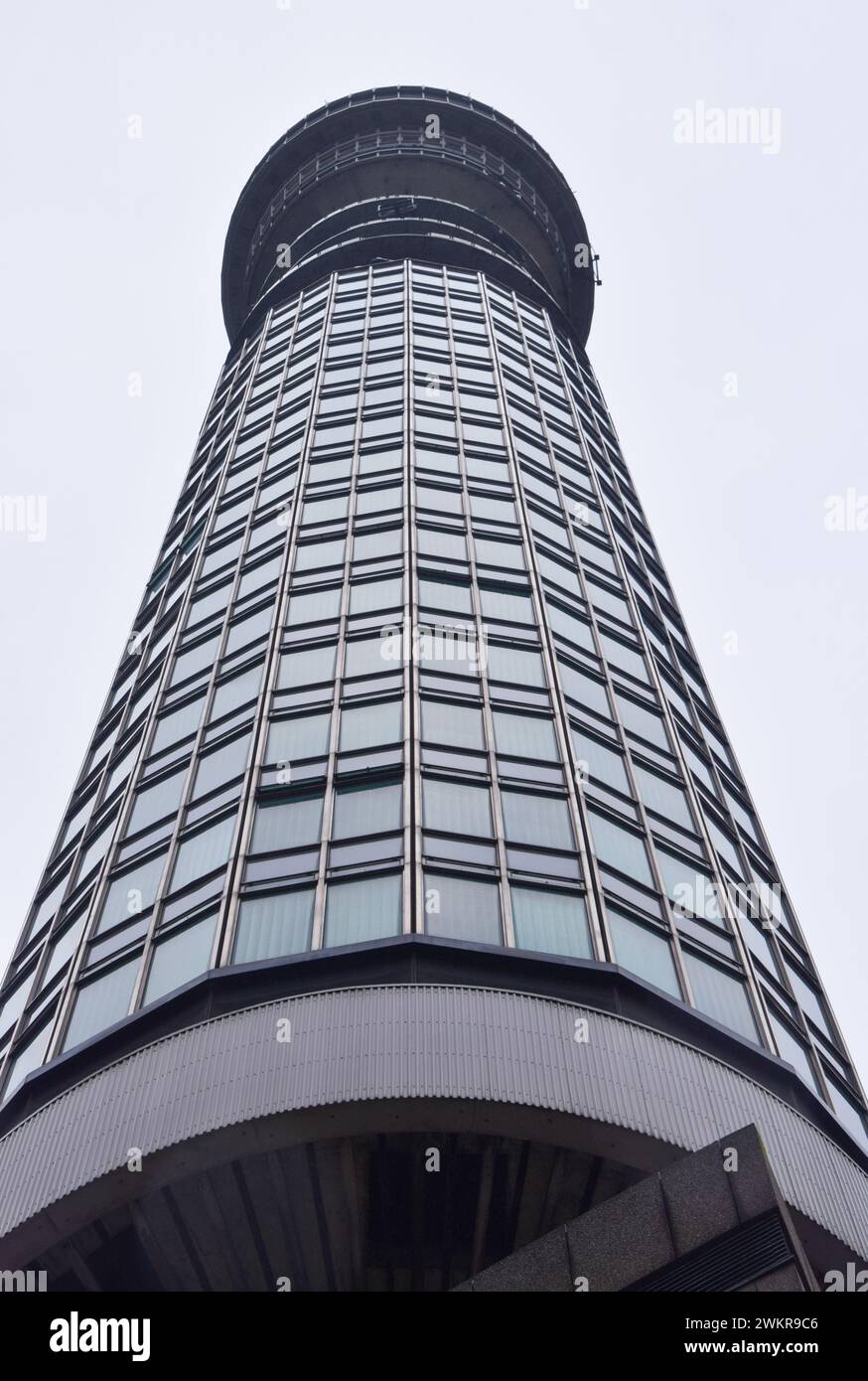 London, England, UK. 22nd Feb, 2024. General view of BT Tower as the ...