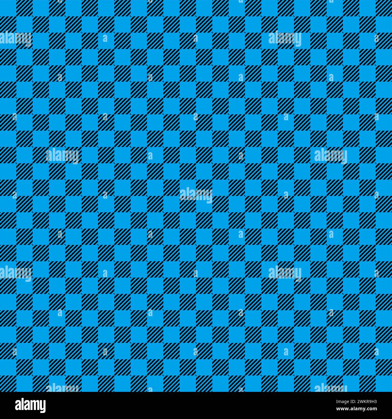 Blue Black Lumberjack plaid seamless pattern. Buffalo Check Patterns ...