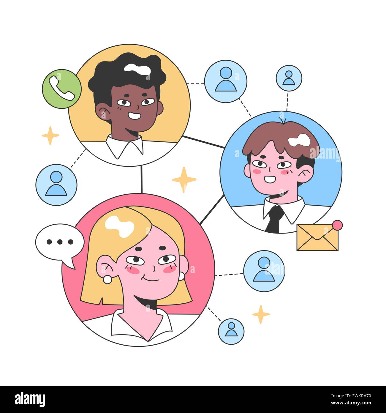 Collaborative workspace Stock Vector Images - Alamy