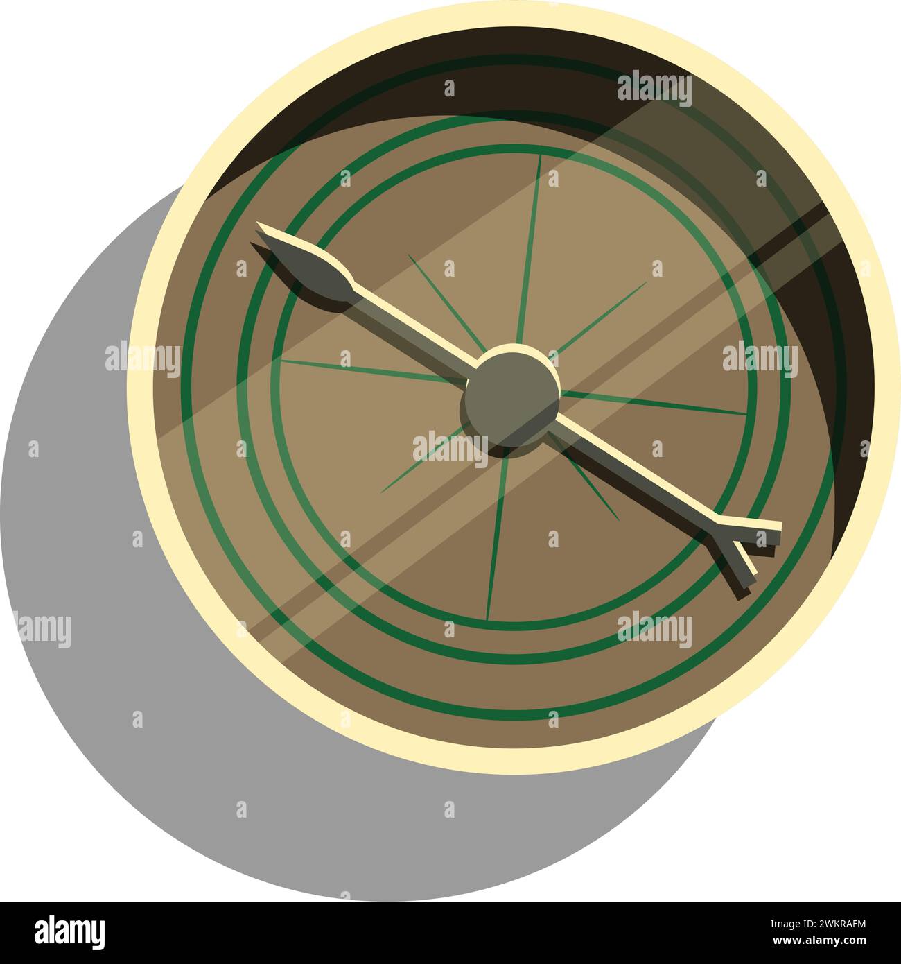 Compass isolated vector illustration Stock Vector Image & Art - Alamy