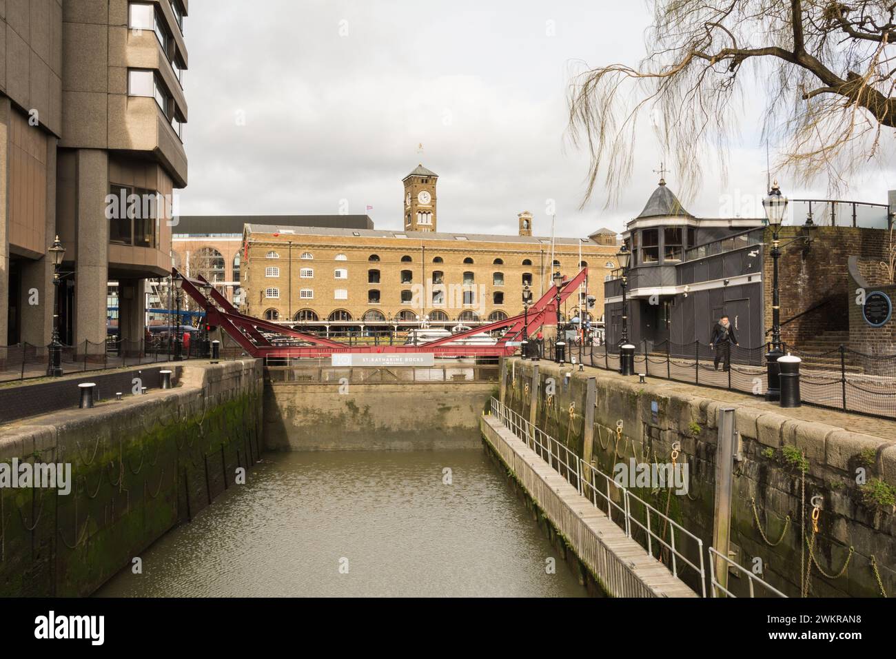 St. Katharine Docks Drawbridge & Locks, St Katharine's Way, London, E1 ...