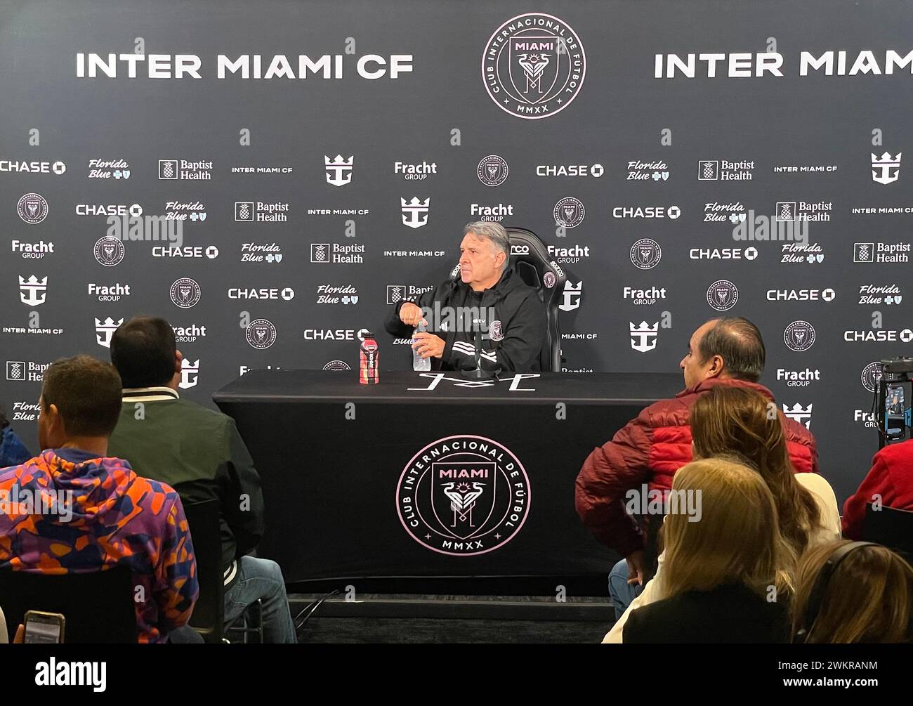 Inter Miami head coach Tata Martino during a press conference at Chase ...