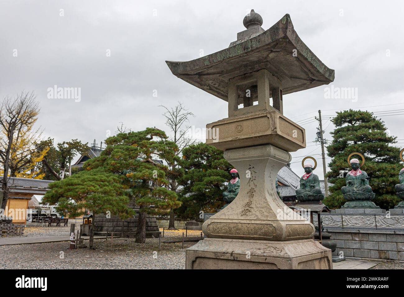 Nagano, Japan. The grounds of Zenko-ji, a Japanese Buddhist temple ...