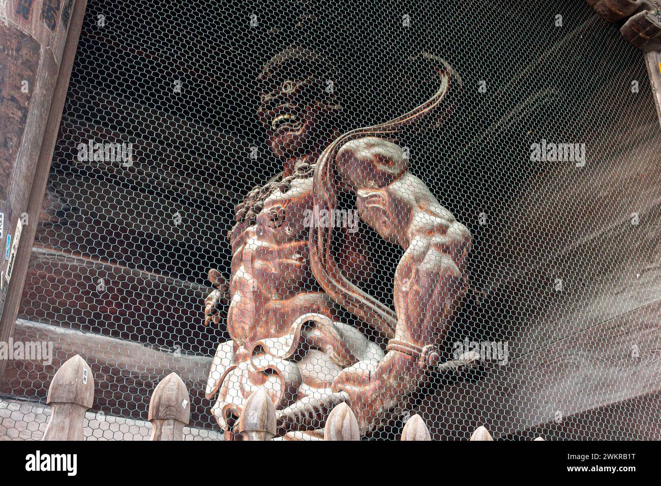 Nagano, Japan. The Niomon or Nio Gate of Zenko-ji Buddhist temple. The ...