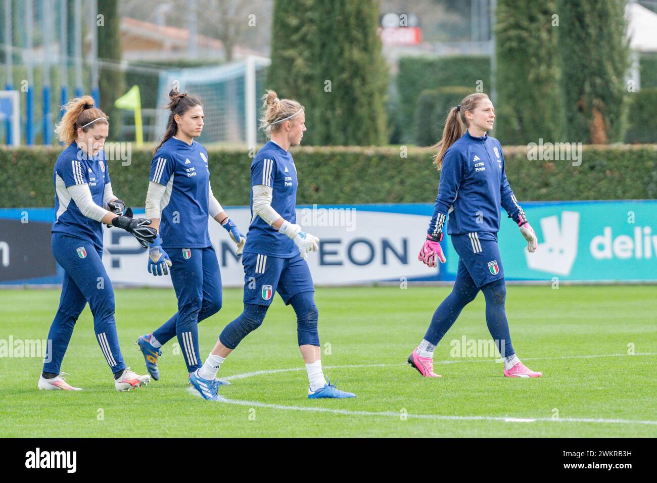 Florence, Italy, February 23th 2024: Goalkeepers Rachele Baldi (Italy ...