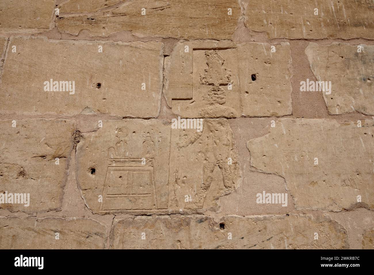 The Temple of Dakka reconstructed at New Sebua. Lake Nasser, Egypt ...