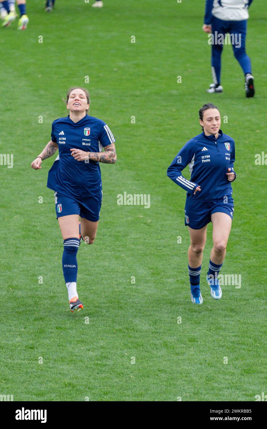 Florence, Italy, February 23th 2024: Elena Linari (Italy) and Michela ...