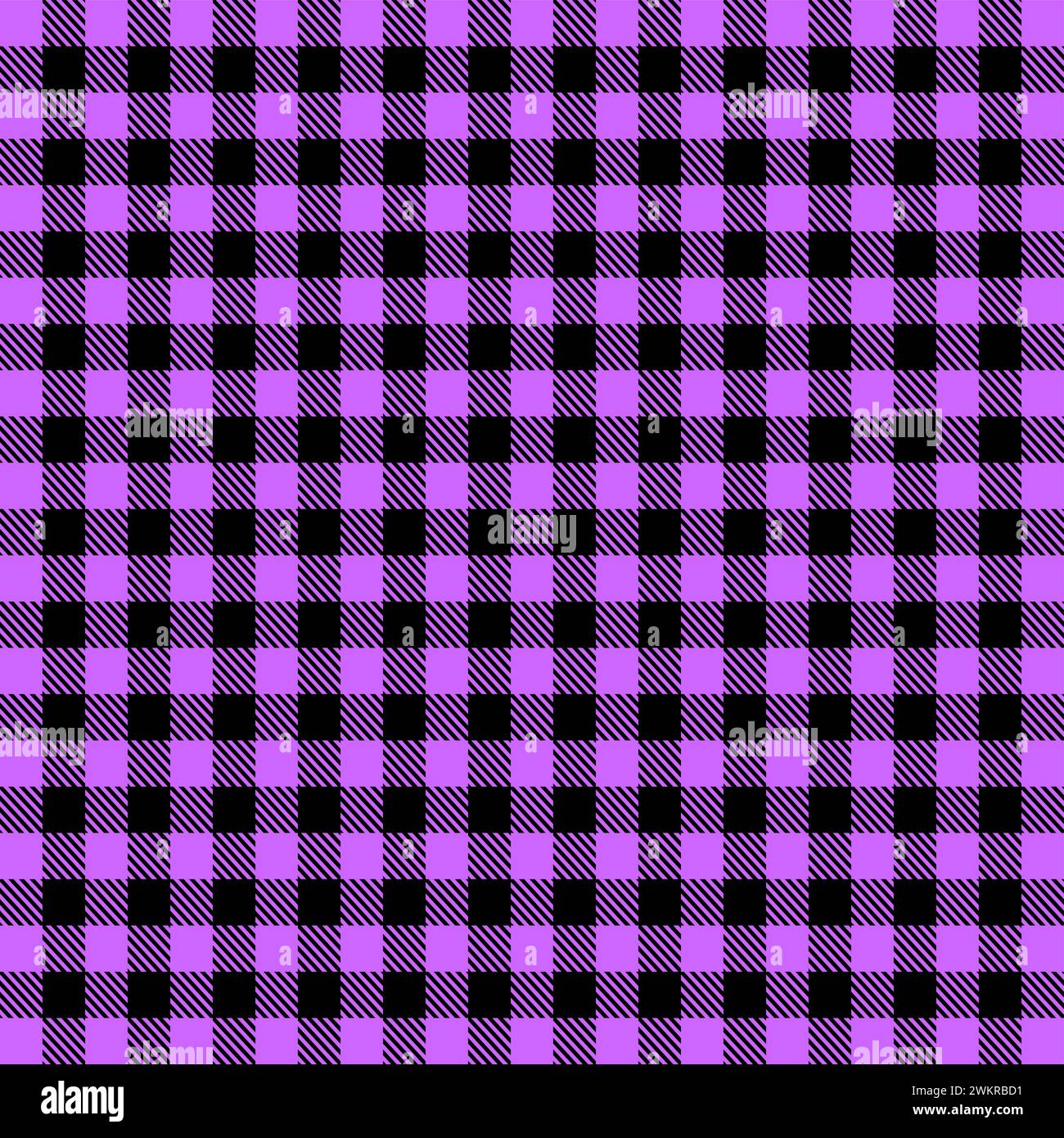 Purple Black Lumberjack plaid seamless pattern. Buffalo Check Patterns ...