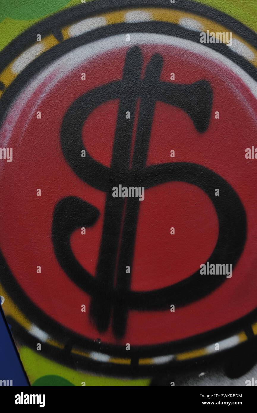 symbol of the us dollar, currency in the united states of america ...