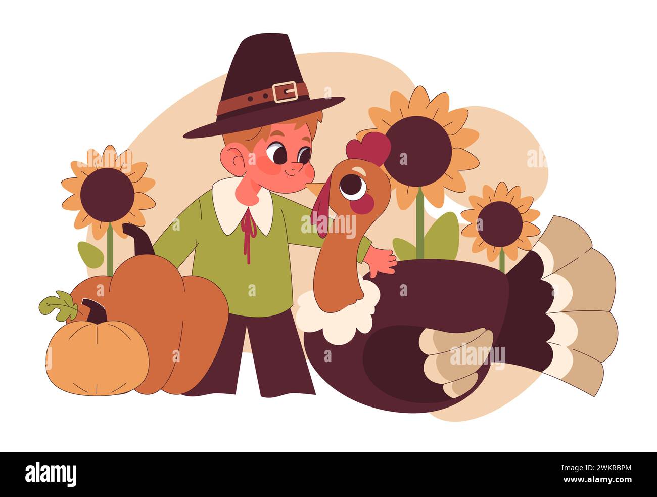 Pilgrim Family Clipart