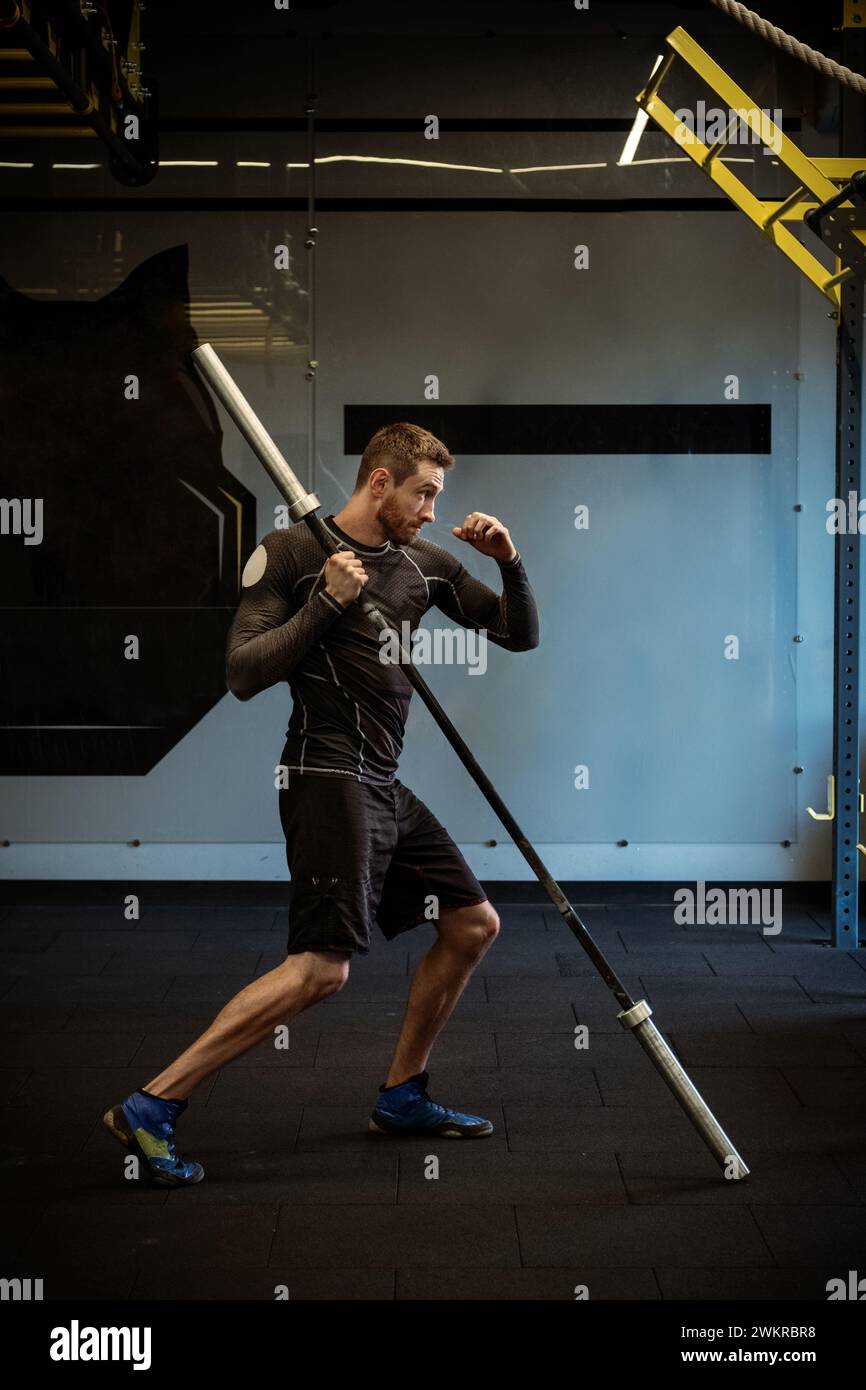 Male boxer training practicing punches hi-res stock photography and ...