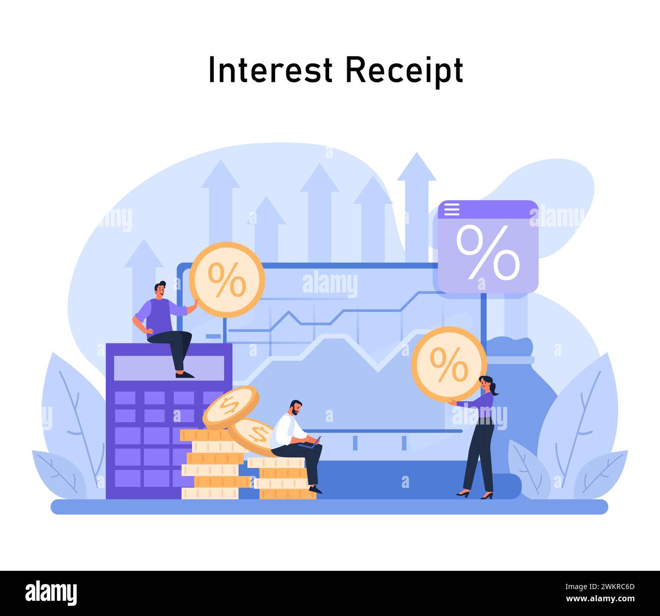 Interest Receipt concept. Maximizing earnings through savvy investment ... Interest Receipt concept. Maximizing earnings through savvy investment ...