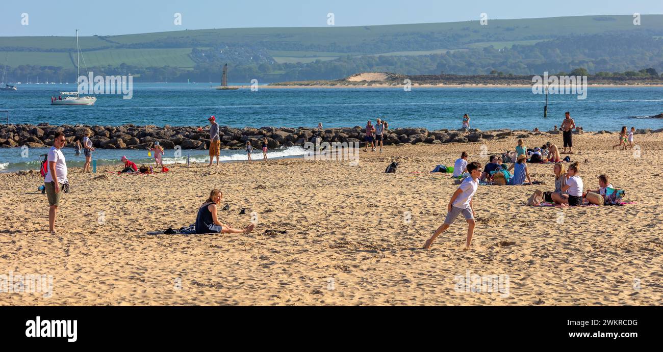 poole bay dorset england uk Stock Photo - Alamy