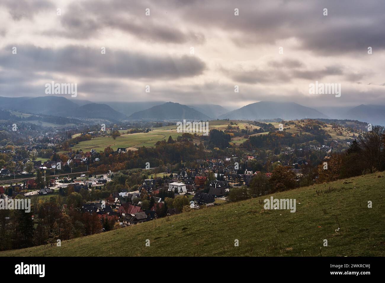 Aerial view zakopane town hi-res stock photography and images - Alamy