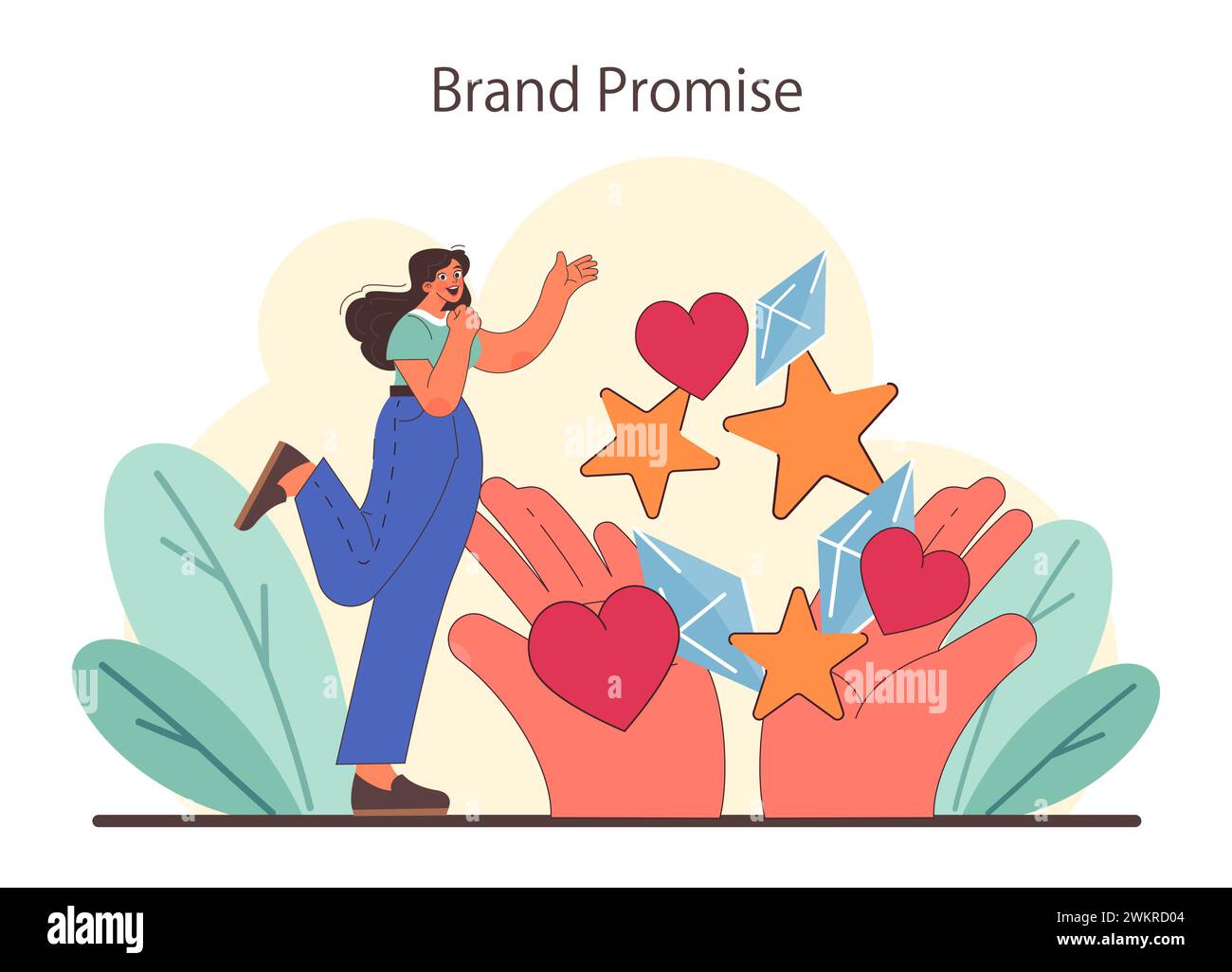 Fulfillment of a promise Stock Vector Images - Alamy