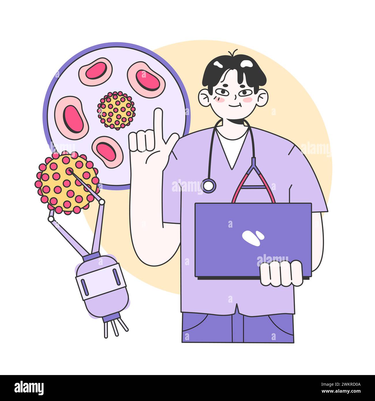 Human trials Stock Vector Images - Alamy