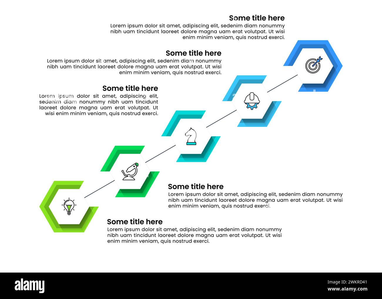 Infographic template with icons and 5 options or steps. Line. Can be ...