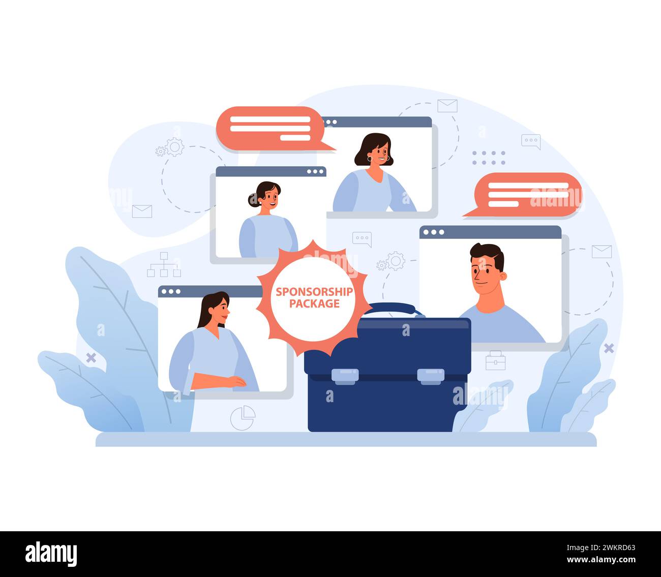 Team collaborates on virtual meetings, discussing the nuances of a ...