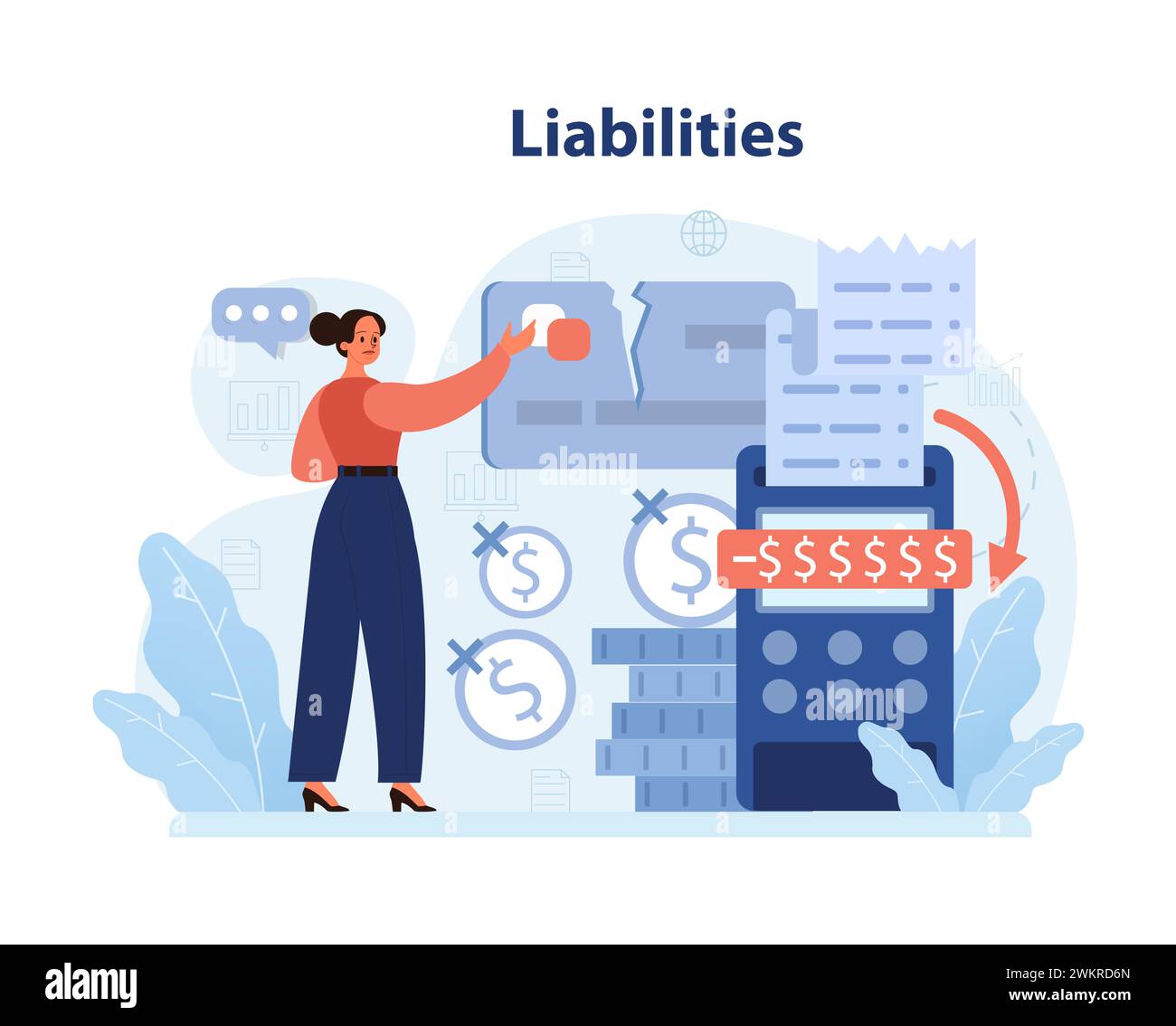 Reviewing finances Stock Vector Images - Alamy